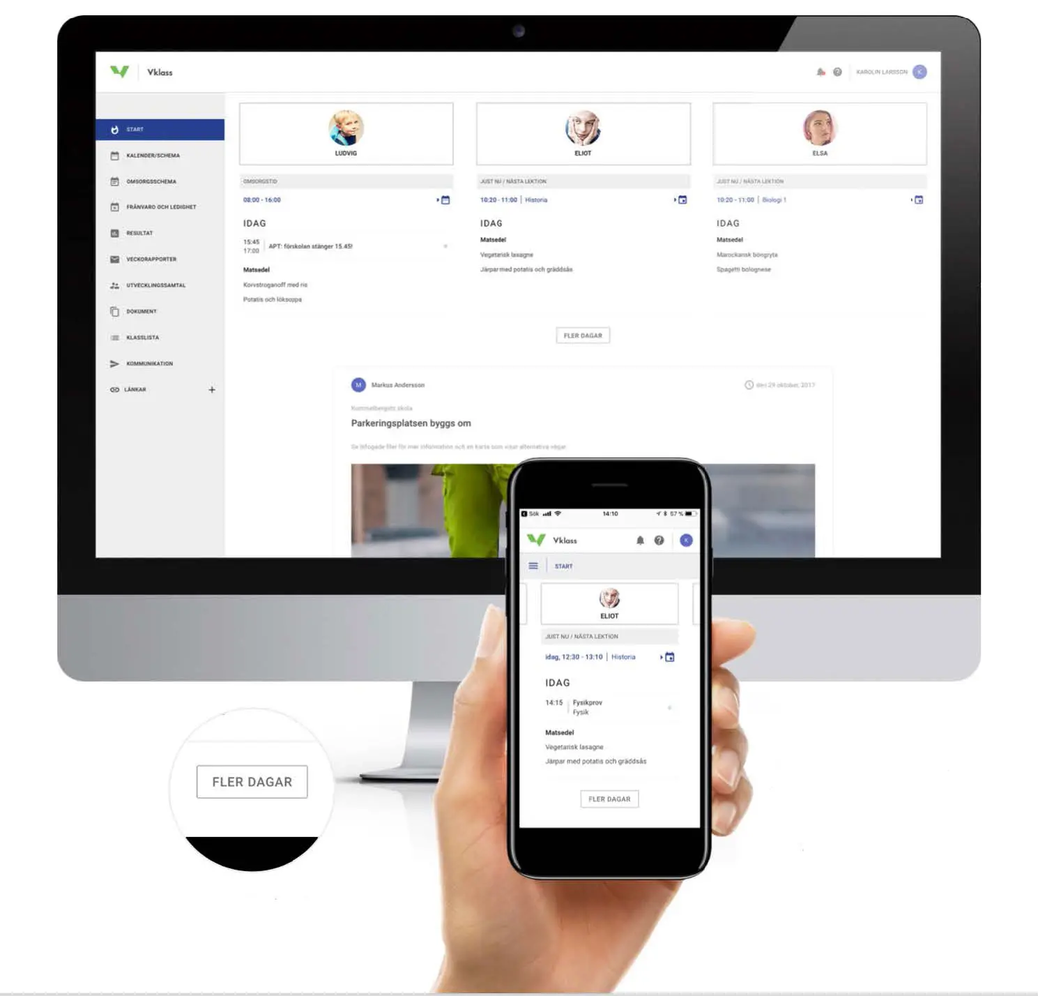 Manual för lärplattformen Vklass | Gislaveds kommun