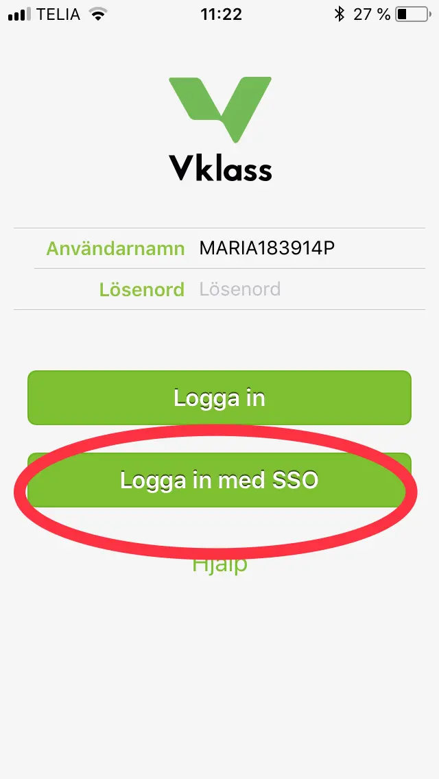 Manual för inloggning i Vklass | Gislaveds kommun